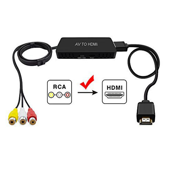 GetUSCart- Composite to HDMI Converter AV to HDMI Adapter with Power ...