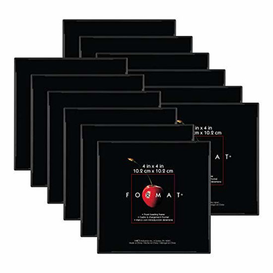 GetUSCart- MCS, Black 4x4 Inch Format Frame 12-Pack, 4x4