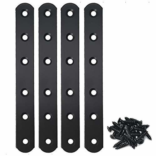 GetUSCart- Alamic Straight Brace Black Straight Corner Brace 20 x 160 ...