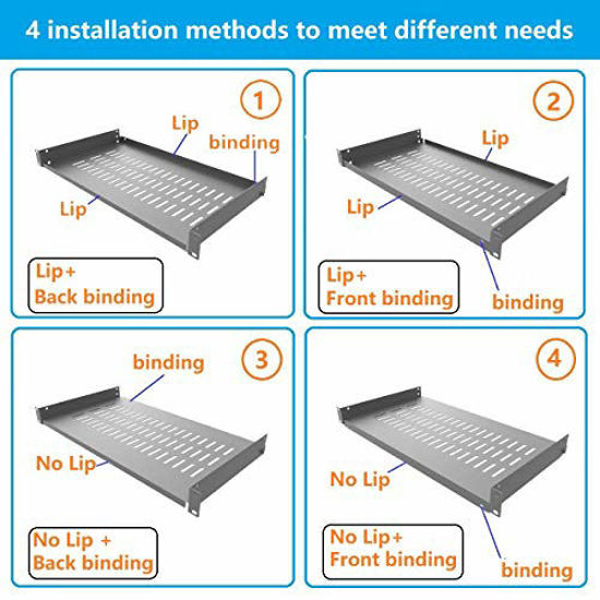 GetUSCart- Jingchengmei 19-Inch 1U Cantilever Disassembled Server Rack ...