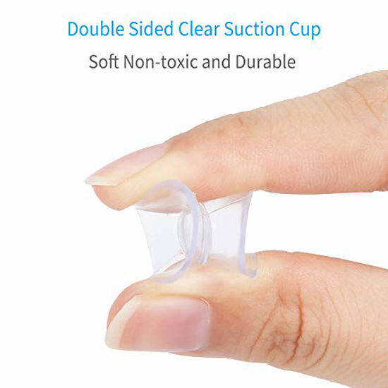 GetUSCart- Pawfly 20 Pack Double Sided Suction Cups 4/5 Inch Clear PVC ...