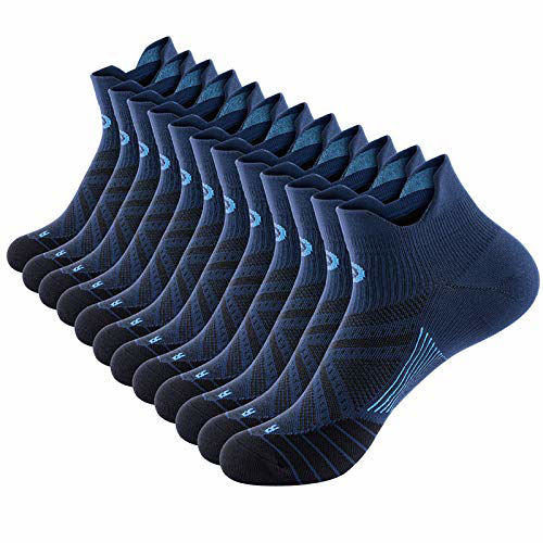 GetUSCart- No Show Compression Socks for Men and Women (6 Pairs), Low ...