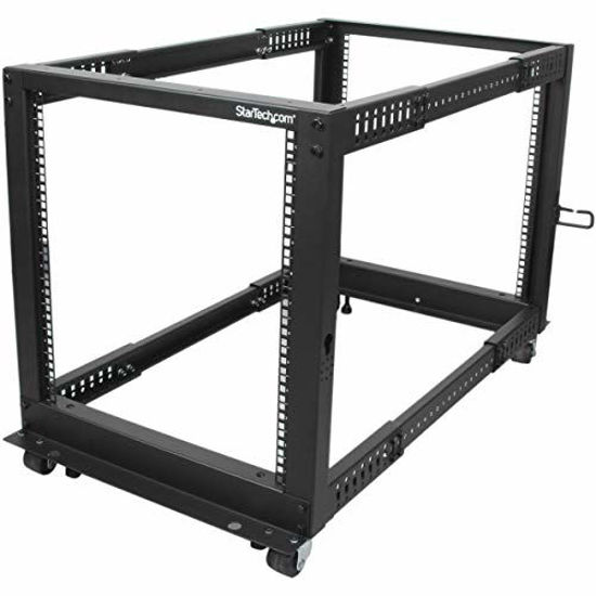GetUSCart- StarTech.com 12U Open Frame Server Rack - 4 Post Adjustable ...
