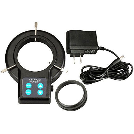 GetUSCart- AmScope LED-72AM 72 LED Compact Four-Zone Microscope Ring ...