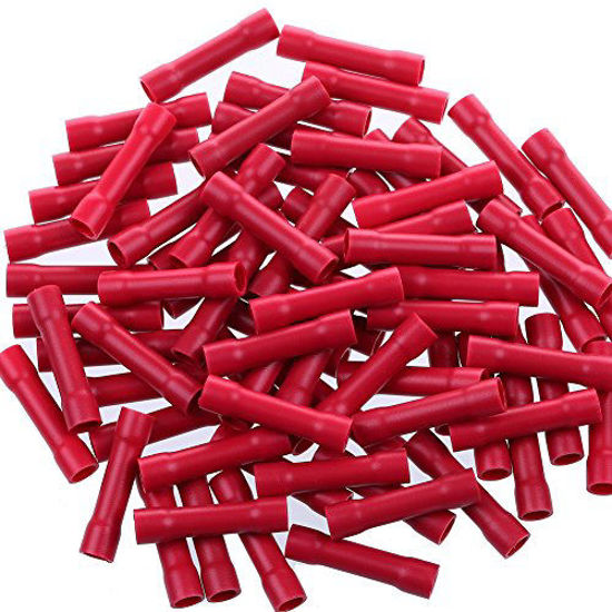 GetUSCart- AIRIC Red Butt Connectors Crimp 100pcs 22-16AWG Butt ...