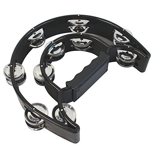 GetUSCart- Luvay 9" Double Row Tambourine - Metal Jingles Hand Held ...