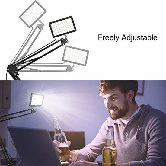 GetUSCart- 3 Packs 70 LED Video Conference Lighting with Clamp ...