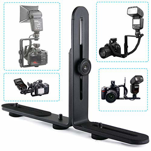 GetUSCart- EXMAX Metal Aluminum Alloy L-Shape Camera Flash Bracket ...
