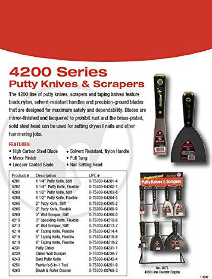 GetUSCart- Red Devil 4213 4" Stiff Wall Scraper