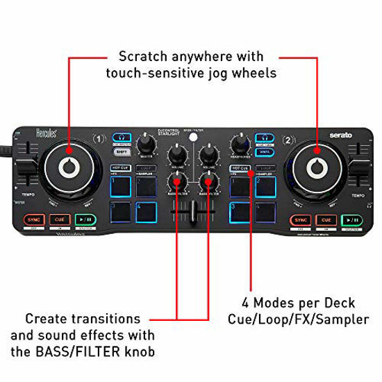 GetUSCart- Hercules DJ DJControl Starlight | Pocket USB DJ Controller ...