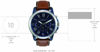 GetUSCart- Fossil Men's Grant Quartz Leather Chronograph Watch, Color ...