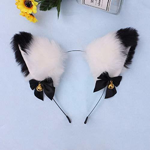 GetUSCart- Fxaelian Animal Anime Faux Fur Fox Wolf Cat Dog Ears ...