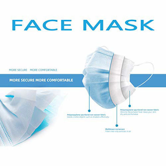 GetUSCart- Kids Face Mask 50 Pcs Disposable 3 Ply Safety Face Mask-with ...
