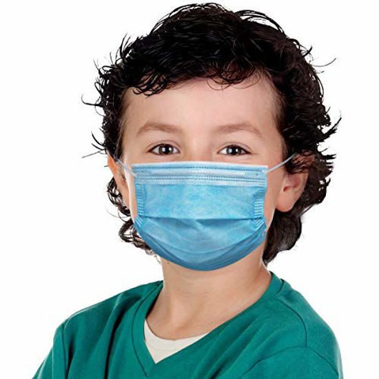 GetUSCart- Kids Face Mask 50 Pcs Disposable 3 Ply Safety Face Mask-with ...