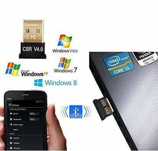 GetUSCart- ideapro USB Bluetooth Adapter, 4.0 Dongle Micro Bluetooth ...