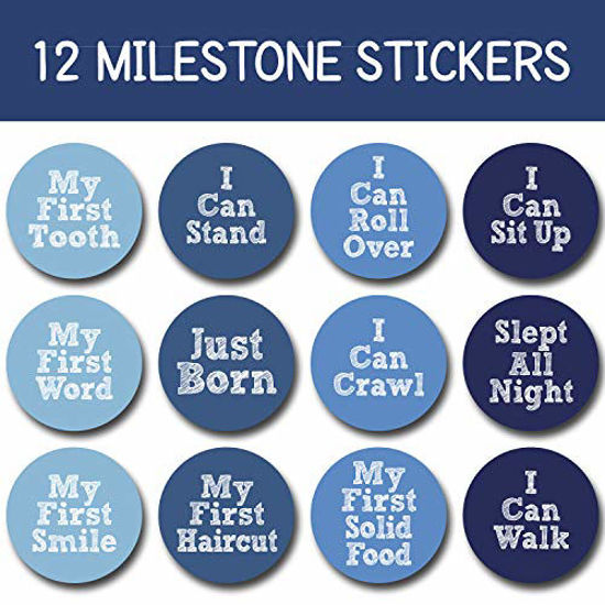 GetUSCart- Baby Monthly Milestone Stickers Boy - Baby Milestone ...