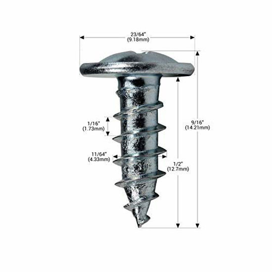 GetUSCart- Rok Hardware #8 x 1/2" Standard Thread Truss Head Screws ...