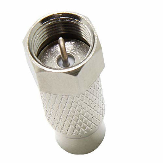 GetUSCart- Ancable 2-Pack F-Type Male Plug to RCA Female Jack RF Video ...