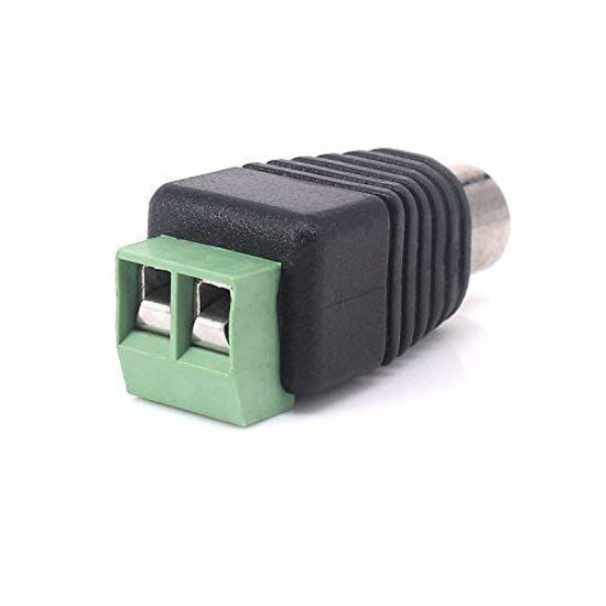 GetUSCart- RCA Connector, Yeworth 10 Pack Phono RCA Female Plug to AV Screw Terminal Audio/Video ...