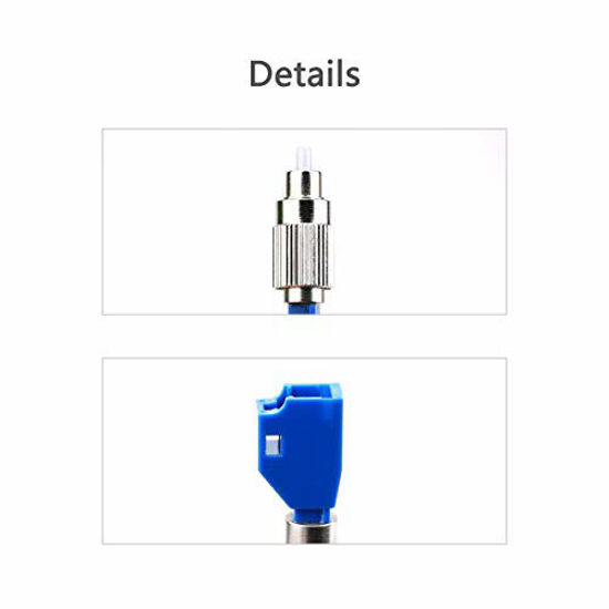 GetUSCart- KELUSHI Fiber Optic Connector, FC Male to LC Female Hybrid Optical Fiber Convertor ...