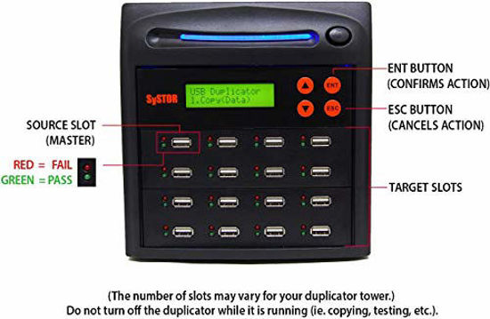 GetUSCart- SySTOR 1 to 7 Multiple USB Thumb Drive Duplicator / USB Flash Card Copier (SYS-USBD-7)