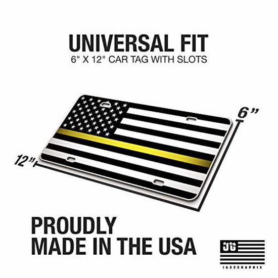 GetUSCart- JASS GRAPHIX Dispatcher Thin Yellow Line American Flag ...