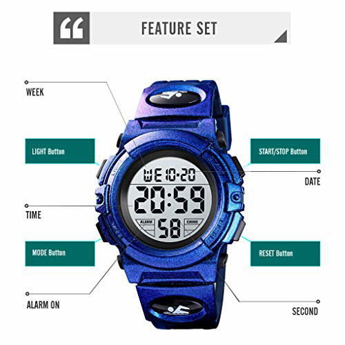GetUSCart- Boys Watch Digital Sports Waterproof Electronic Childrens ...