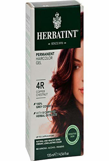 GetUSCart- Herbatint Permanent Haircolor Gel, 4R, Copper Chestnut, 4.56 ...