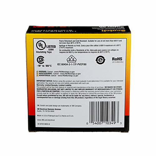 GetUSCart- 3M Scotch Vinyl Electrical Tape Super 88, 1-1/2 in x 36 yd ...