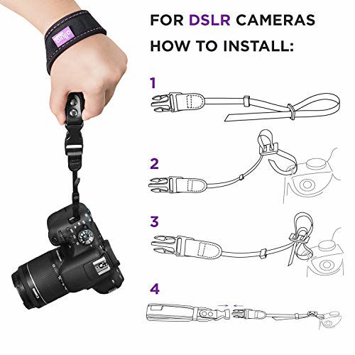 GetUSCart- Camera Wrist Strap - Rapid Fire Heavy Duty Safety Wrist ...