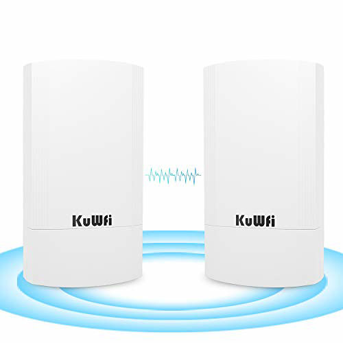GetUSCart- KuWFi 2-Pack Wireless Long Range WiFi Bridge 5.8G 900Mbps ...