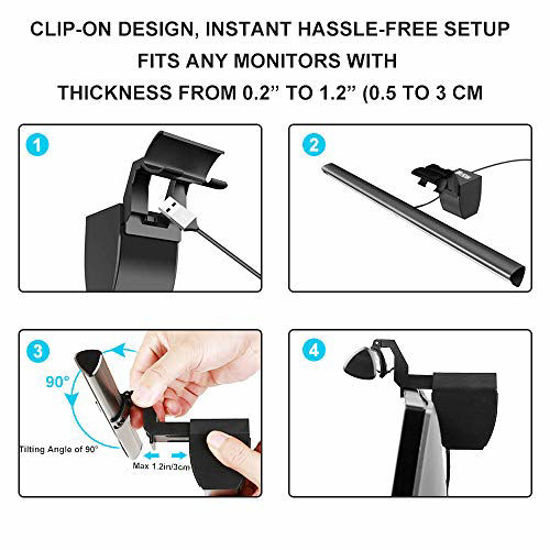 GetUSCart- HIOUME Computer Monitor Light Bar, USB e-Reading LED Task ...