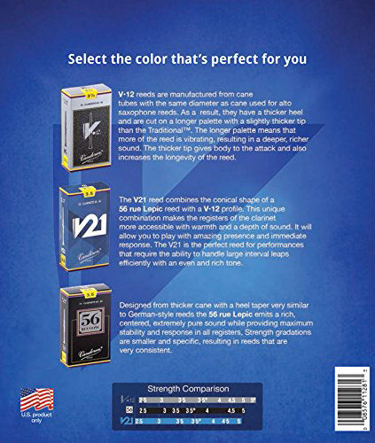 GetUSCart- Vandoren CRMIX35 Bb Clarinet Reed Mix Card, Includes 1 Each ...