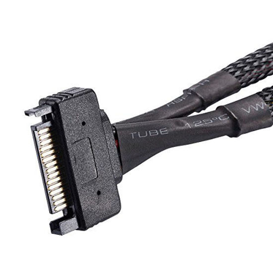 GetUSCart- Zheino SATA Power Splitter Cable (2 Pack) SSD Power Cable ...