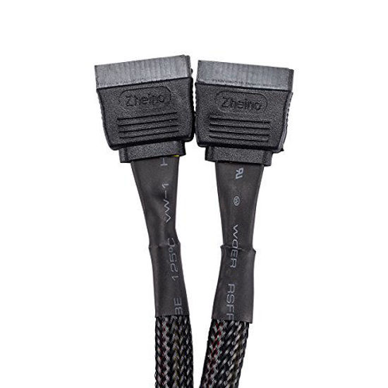 GetUSCart- Zheino SATA Power Splitter Cable (2 Pack) SSD Power Cable ...