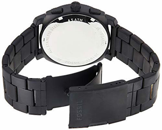 GetUSCart- Fossil Men's Machine Chrono Quartz Stainless Chronograph Watch, Color: Black, Black ...