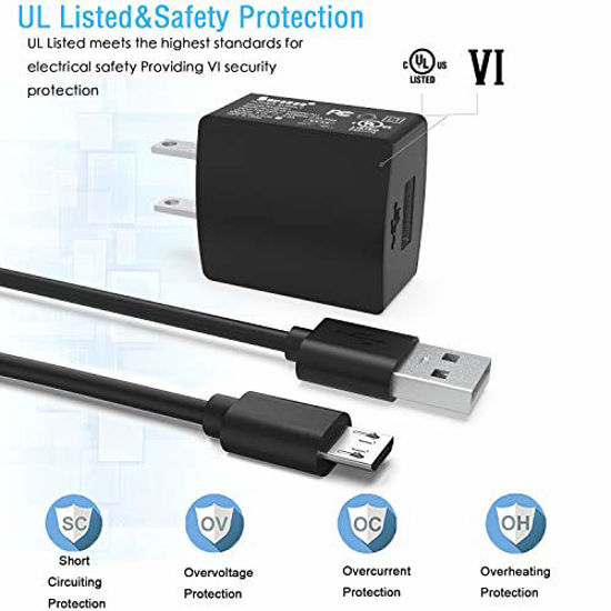 GetUSCart- UL Listed Micro USB Charger for Samsung Galaxy Tab A E,S,S2 ...