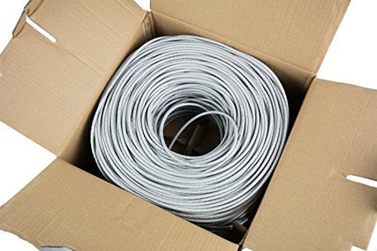GetUSCart- VIVO Gray 1,000ft Bulk Cat5e, CCA Ethernet Cable, 24 AWG ...