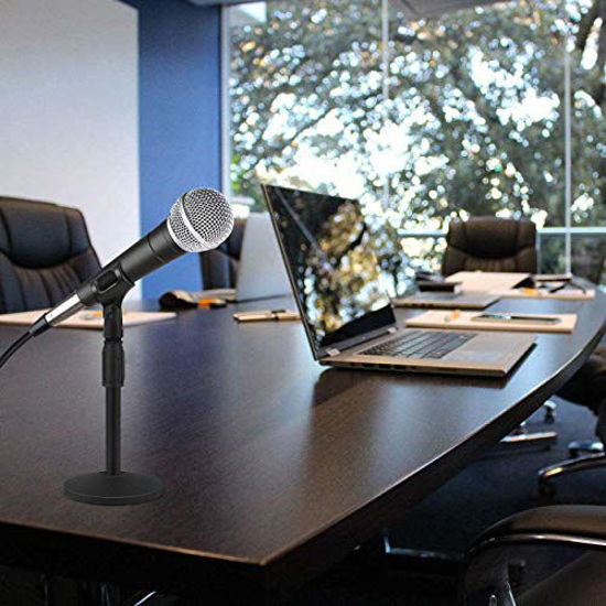 GetUSCart- Desktop Microphone Stand, Upgraded Adjustable Table Mic ...