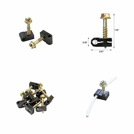 Outdoor Cable Clips STEREN Coaxial Cable Clips - Cable Holder - Wire ...