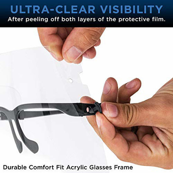 GetUSCart- TCP Global Salon World Safety Face Shields with Black ...