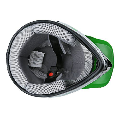 GetUSCart- TCMT Dot Youth & Kids Motocross Offroad Street Helmet Green ...