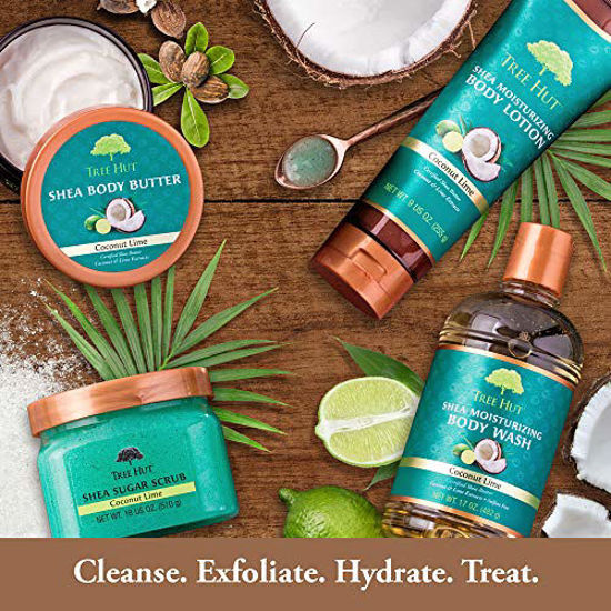 GetUSCart- Tree Hut Bare Coconut Lime Shave Prep Sugar Scrub, Coconut ...