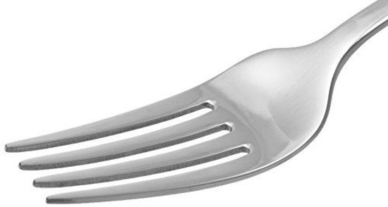 GetUSCart- Amazon Basics Stainless Steel Dinner Forks with Scalloped ...