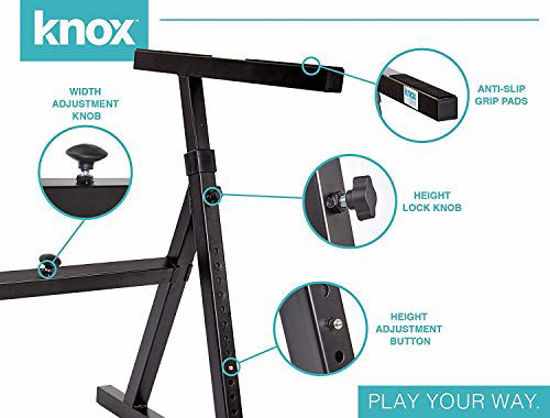 GetUSCart- Knox Gear Heavy Duty Z-Style Adjustable Keyboard Piano Stand