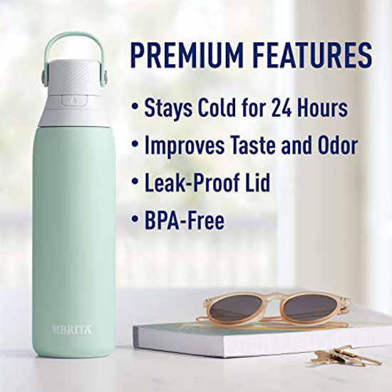 GetUSCart- Brita Stainless Steel Water Filter Bottle, 20 oz, Glacier GetUSCart- Brita Stainless Steel Water Filter Bottle, 20 oz, Glacier