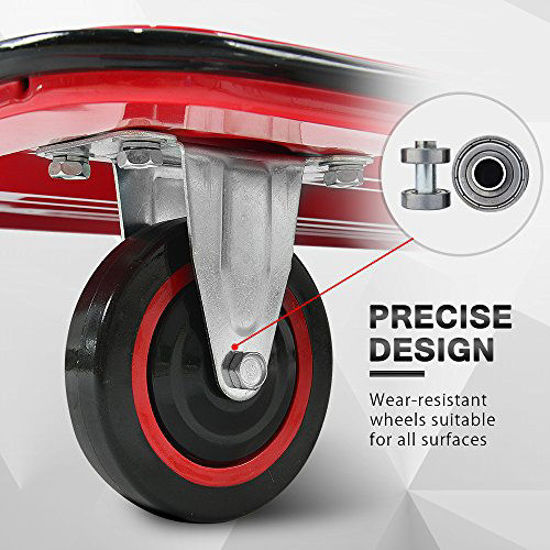 GetUSCart- Push Cart Dolly by Wellmax, Moving Platform Hand Truck, Foldable for Easy Storage and ...