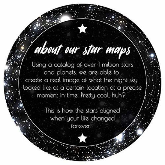 GetUSCart- Custom Personalized Star Constellation Map, The Original ...