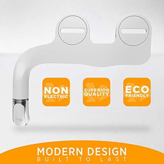 GetUSCart- Bio Bidet SlimTwist Simple Bidet Toilet Attachment in White ...