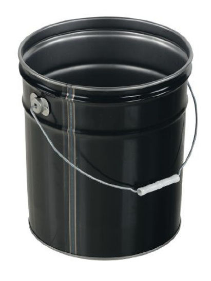 GetUSCart- Vestil PAIL-STL-RI Steel Open Head Pail with Handle, 5 ...
